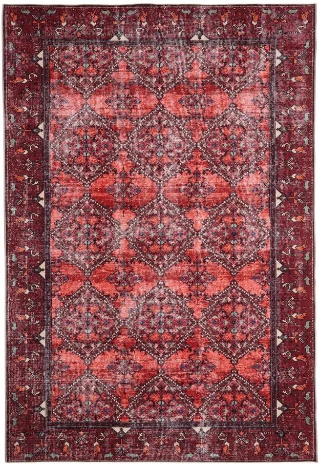 Červený koberec Floorita Bosforo, 200 x 290 cm