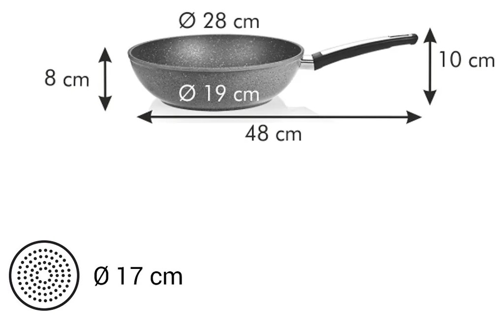 TESCOMA Wok i-PREMIUM Stone ø 28 cm