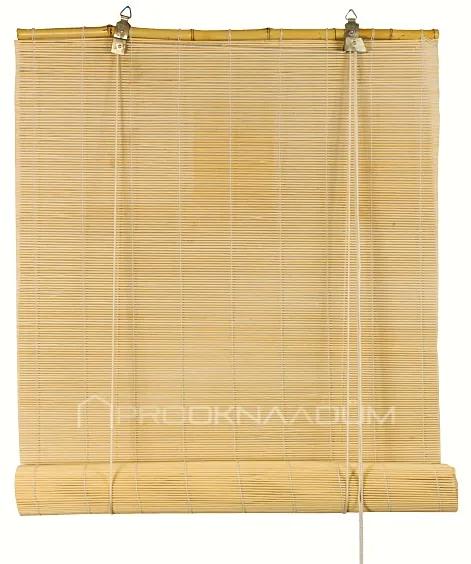 Bambusová roleta 220x150cm špejlová světlá