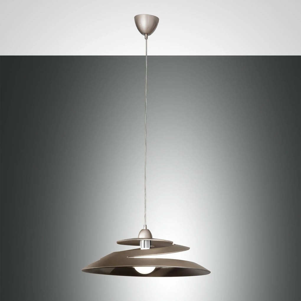 Fabas luce Fabas Aragon, závěsné svítidlo, 60W E27, bronzová, prům. 53cm