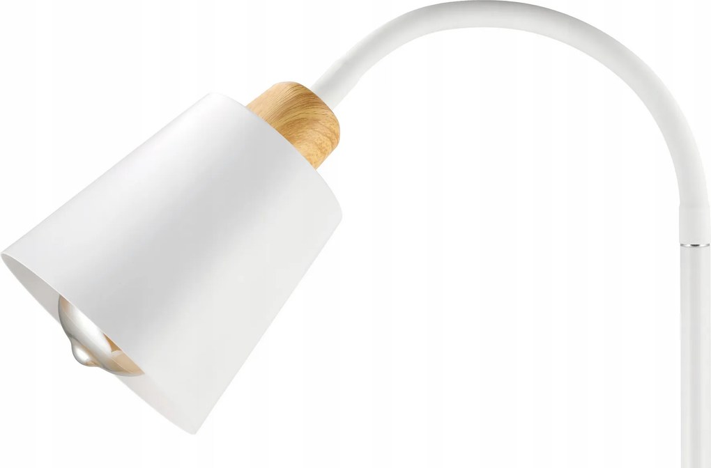 BERGE LED stojací lampa 1xE27 150cm bílá
