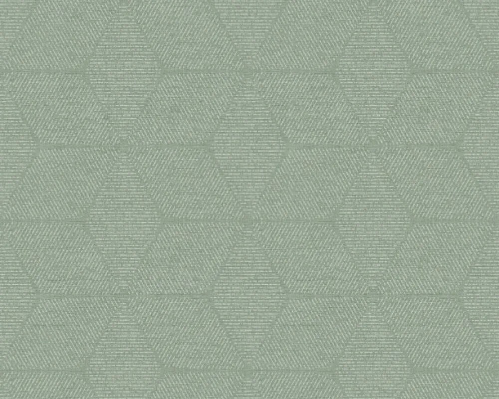 Vliesová tapeta zelená geometrická 390913 / Tapety na zeď 39091-3 Antigua (0,53 x 10,05 m) A.S.Création