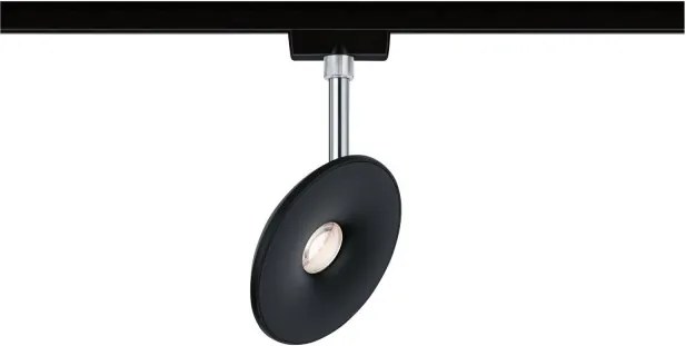 URail LED-spot Sphere černá mat chrom 7,4W 2.700K - PAULMANN