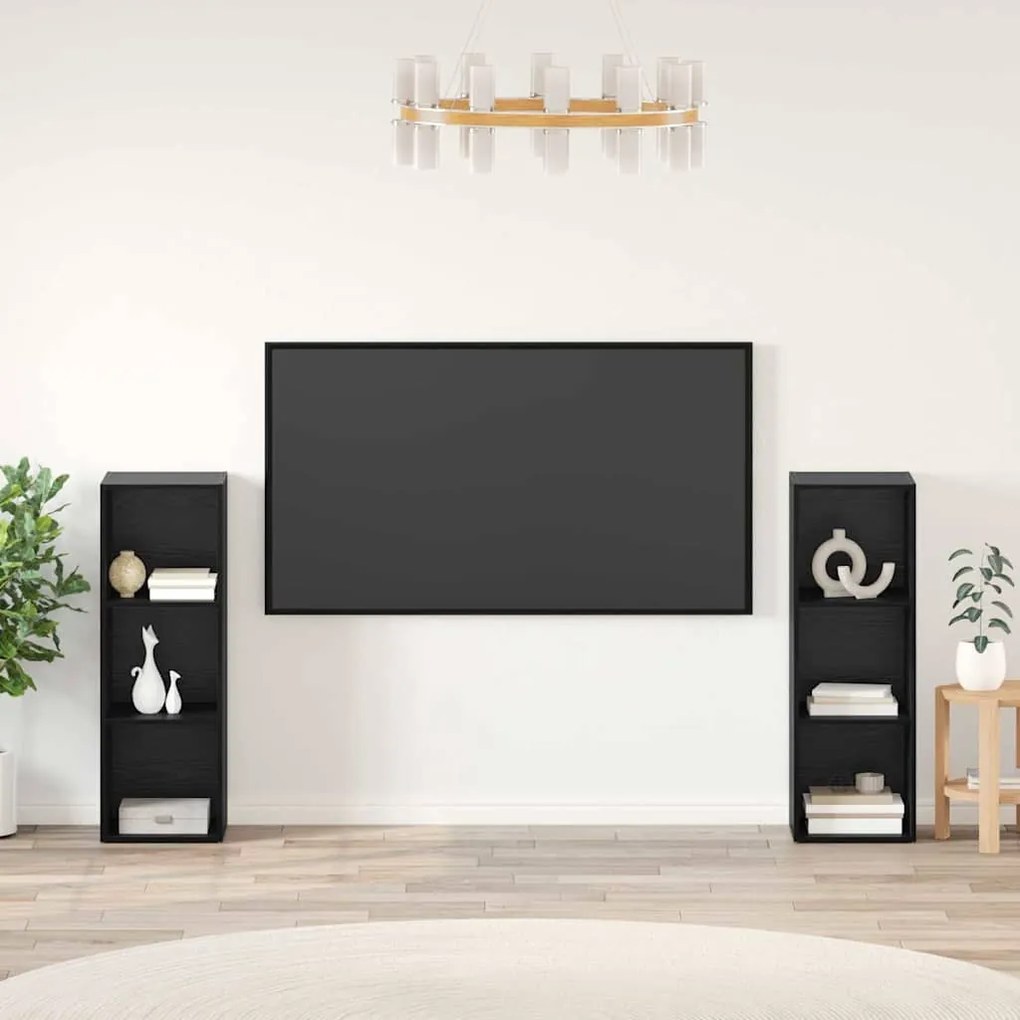 Sestava TV skříněk 2 ks Černý dub Kompozitní dřevo 3393547