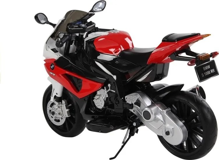 LEAN CARS Elektrická motorka pro děti BMW S1000RR červená tříkolová