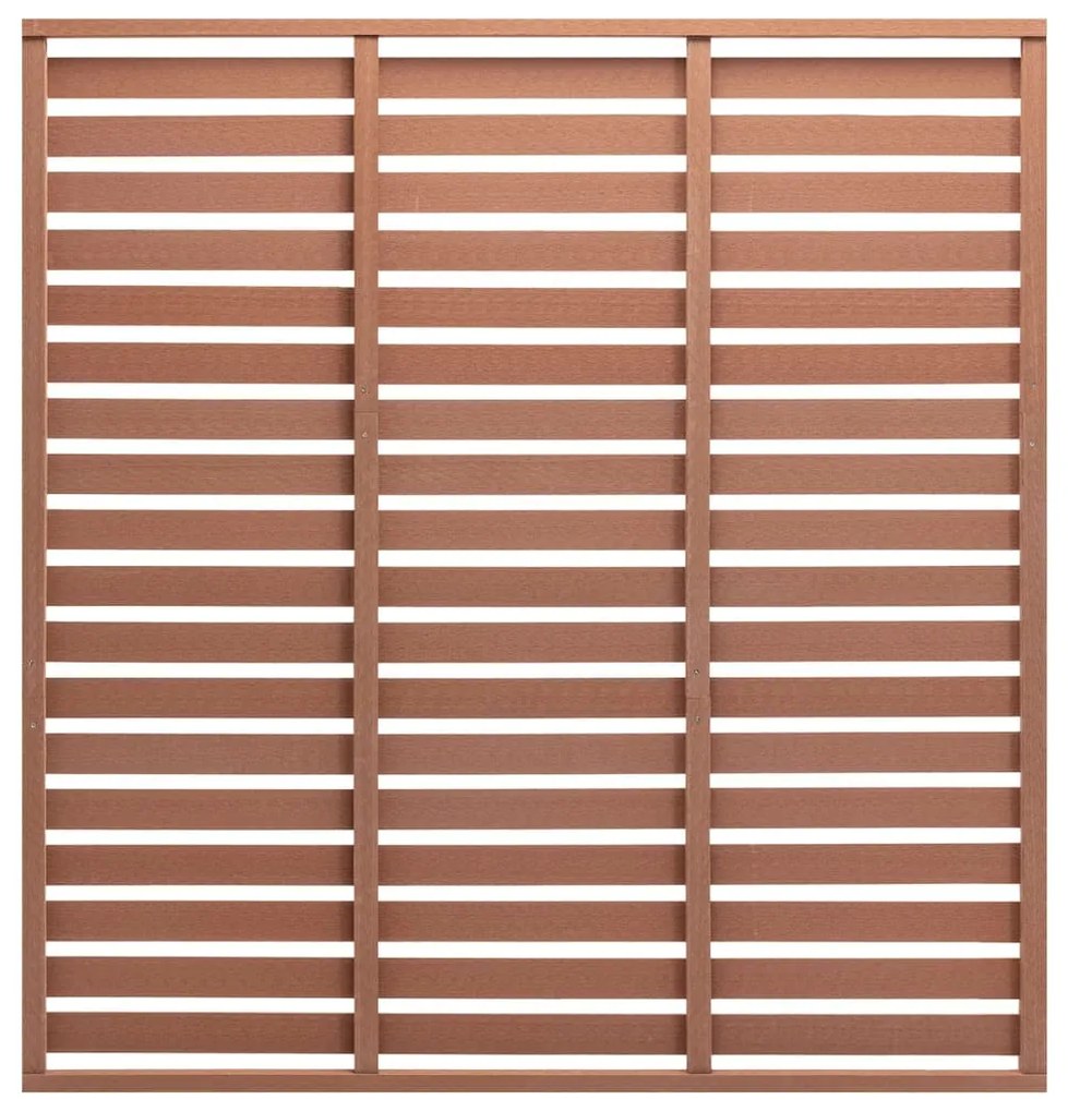 Plotový dílec WPC 180 x 180 cm hnědý 318109