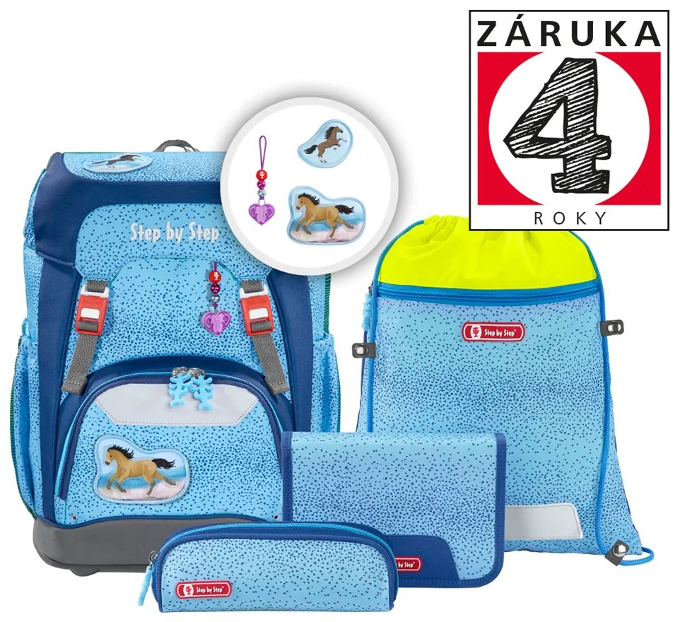 Školní batoh Step by Step GRADE, Wild Horse - 5 dílný set, AGR certifikát 129735