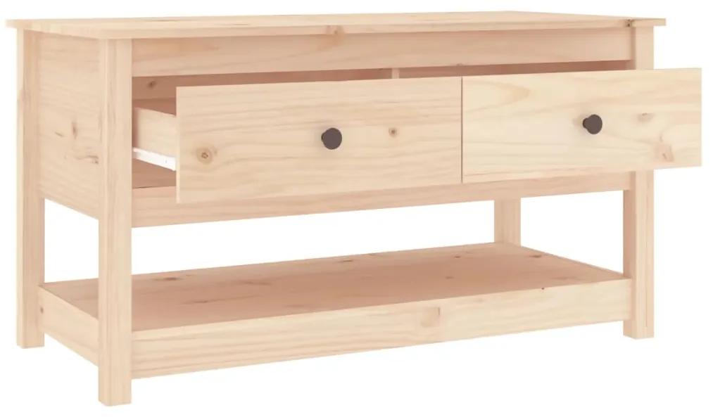 Konferenční stolek 102 x 49 x 55 cm masivní borové dřevo - Default Title