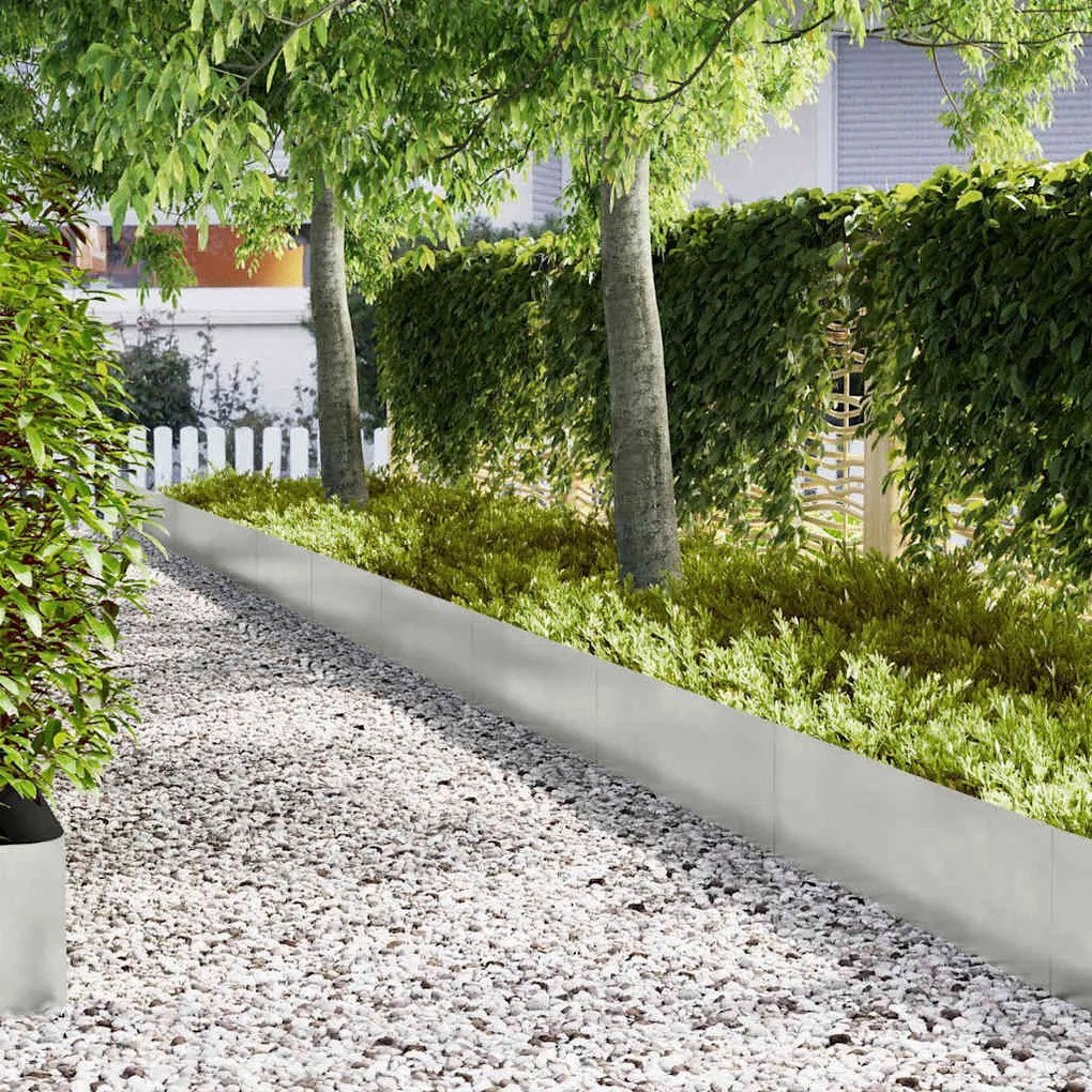 Okraj trávníku 50 ks 100 x 0,05 x 30 cm Nerezová ocel Stříbrná 3335792