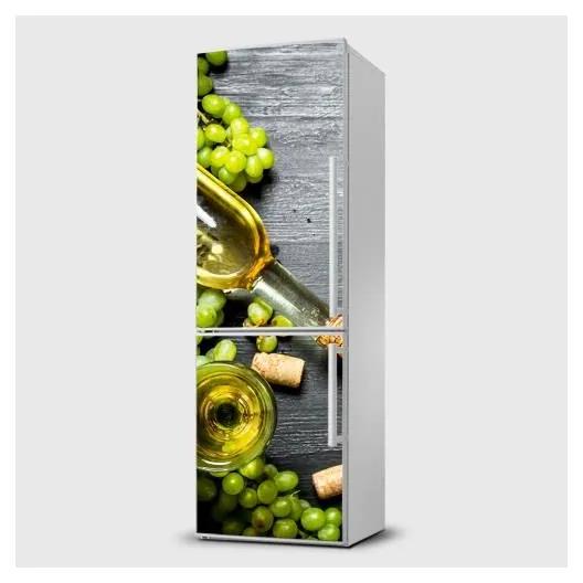 E-shop24, Pi51SL1481, Rozměr 65x180 cm, Fototapeta samolepící na lednice - Bílé víno