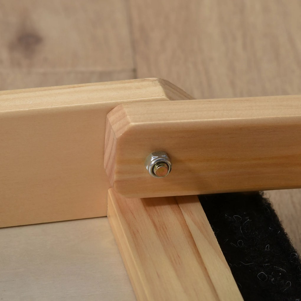 PawHut rampa pro psy nastavitelná rampa pro psy s protiskluzovým kobercem z borovicového dřeva a polyesteru 90x40x61cm pro psy a kočky | Aosom.de