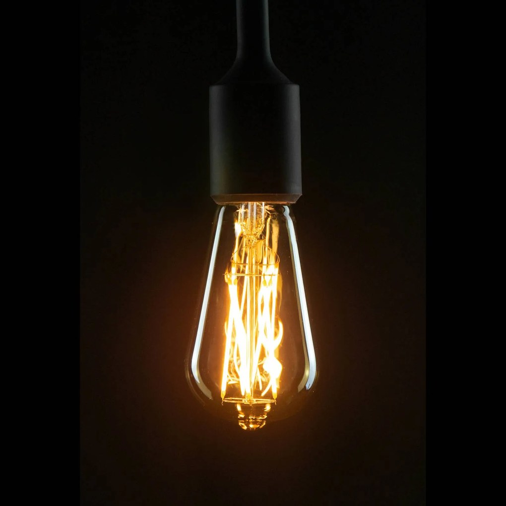 SEGULA LED žárovka E27ST64 5W2200K zlatá/zlatá dim