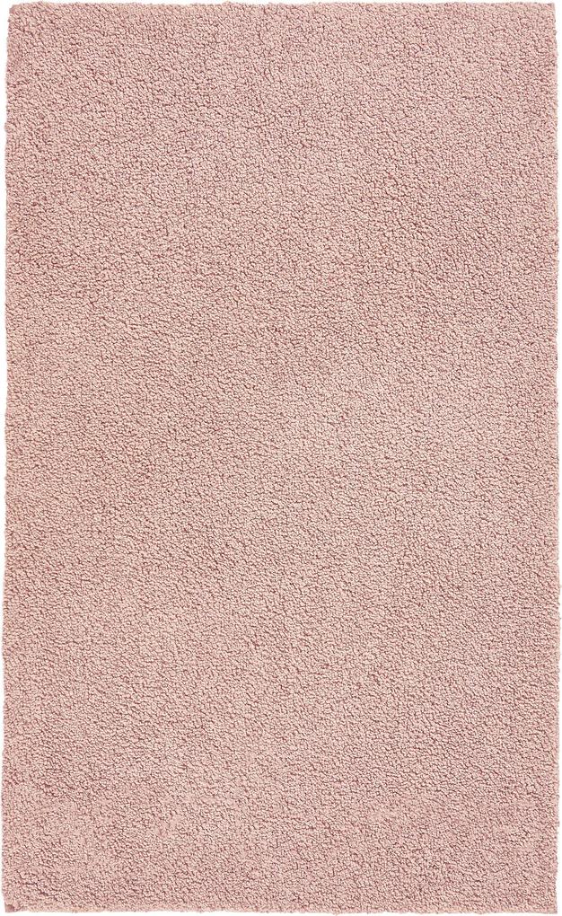Koupelnový kobereček Loa 60 x 100 cm pudrově růžový