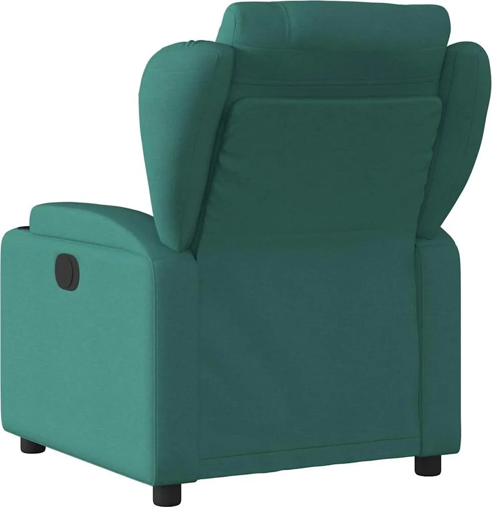 Elektrické polohovací křeslo tmavě zelené textil 3204464