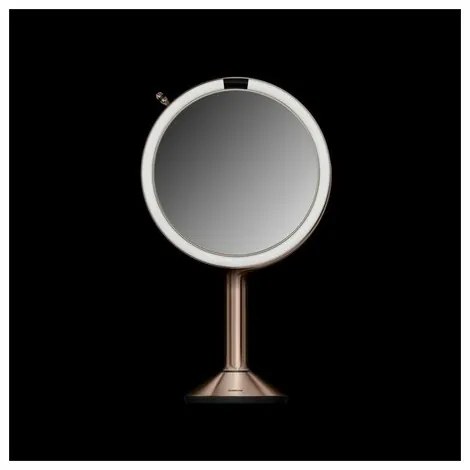 Simplehuman Kosmetické LED zrcátko Sensor TRIO, zvětšení 1x/5x/10, rose gold