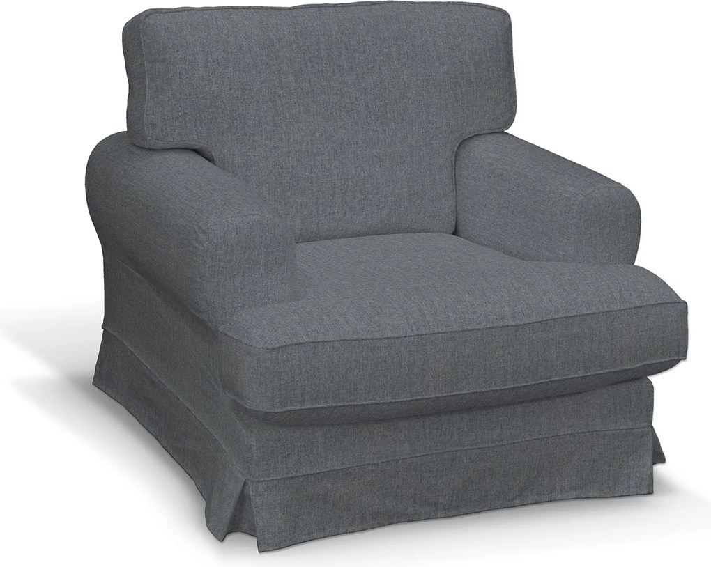 Potah na křeslo IKEA Ekeskog barva šedá látka pletený vzor