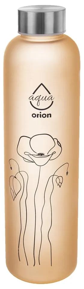 Oranžová skleněná lahev 750 ml Mák – Orion
