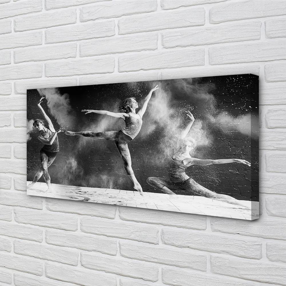 Obrazy na plátně Dámská Baleríny kouř 125x50 cm