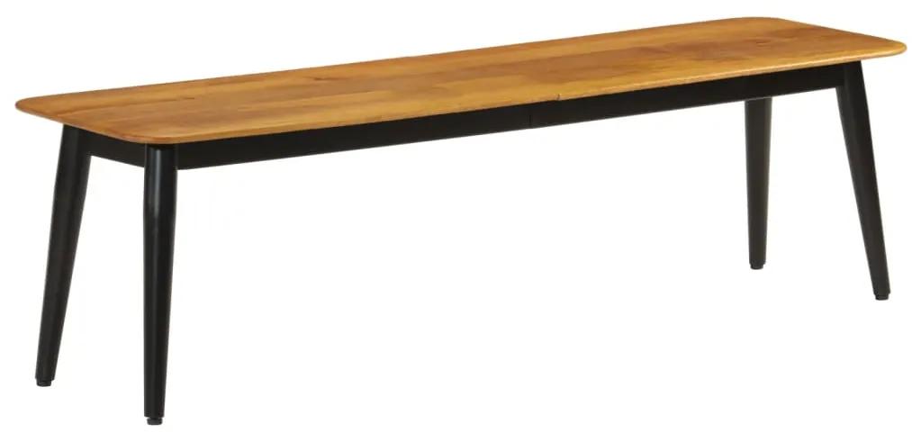 Lavice 160 x 40 x 45 cm masivní mangovníkové dřevo a železo - Default Title