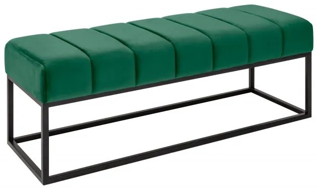 Bench Petit Beaute 110cm sametová smaragdově zelená / 40316