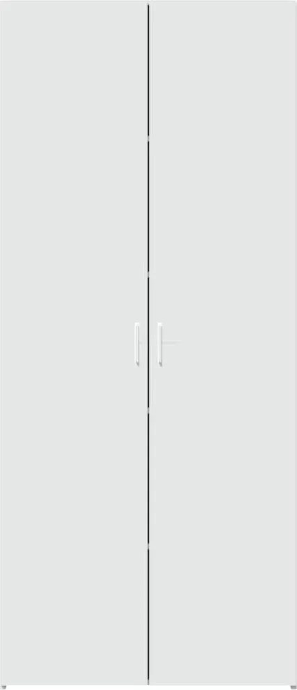 Skříň highboard bílá 80 x 42,5 x 185 cm kompozitní dřevo 3281434