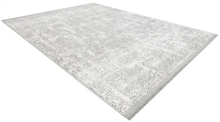 Moderní koberec TULS strukturální, střapce 51325 melanž slonová kost velikost 180x270 cm | krásné koberce cz