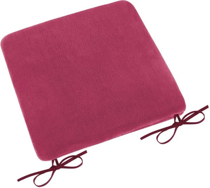 Bellatex Sedák hladký Korall micro Červená 40x40 cm