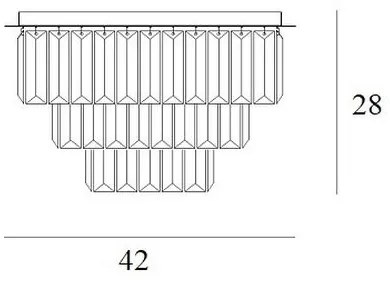 MAXLIGHT C0205 - Stropní svítidlo MONACO 9xG9/40W/230V pr. 42 cm zlatá