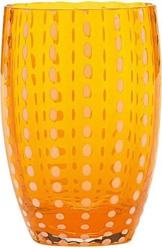 Skleněný pohár Perle 320 ml oranžový