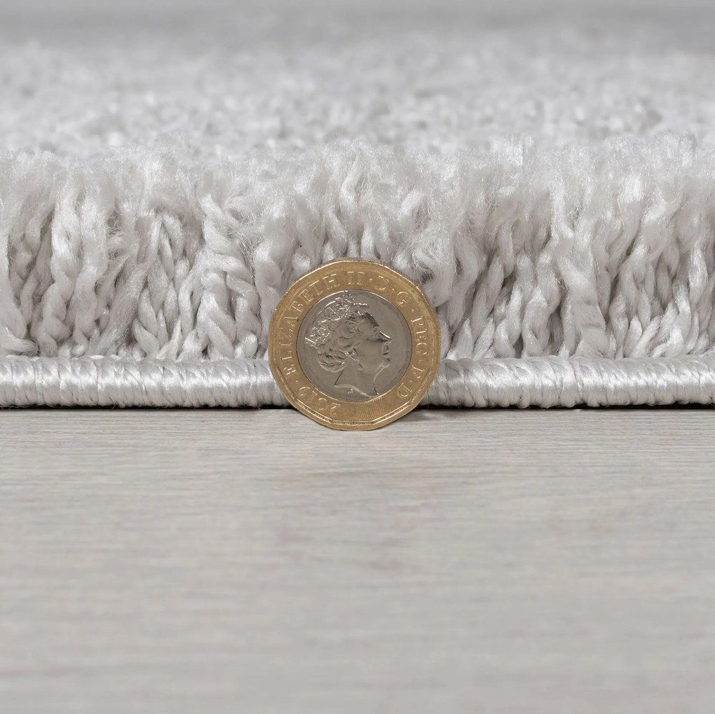 Flair Rugs, Běhoun Shaggy Teddy Grey, 60x230, šedá, dětský pokoj
