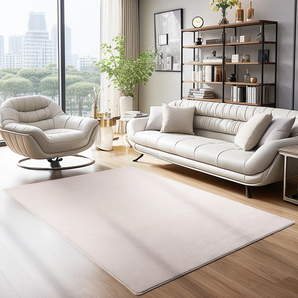 Ayyildiz, Kusový koberec Sky 5400 Beige, 80x150, béžová, obývací pokoj