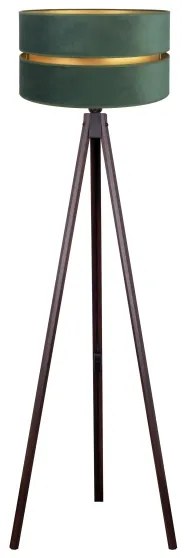 Duolla - Stojací lampa DUO 1xE27/60W/230V pr. 44 cm zelená/wenge