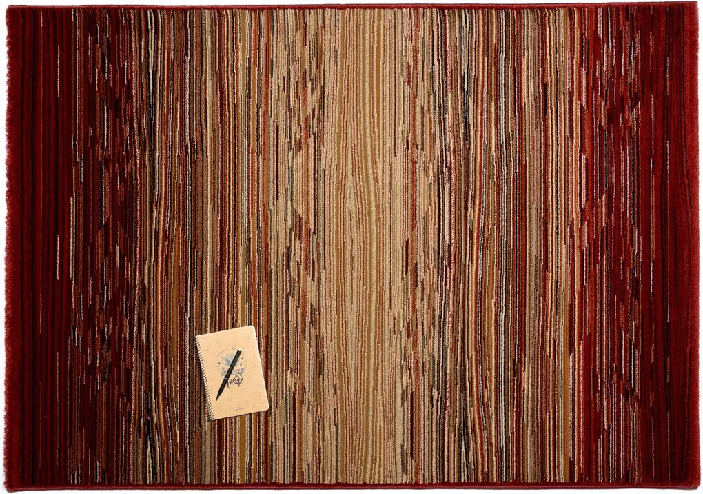 Kusový koberec Cambridge red / beige 5668, 120x170, červená, obývacia izba, Spoltex