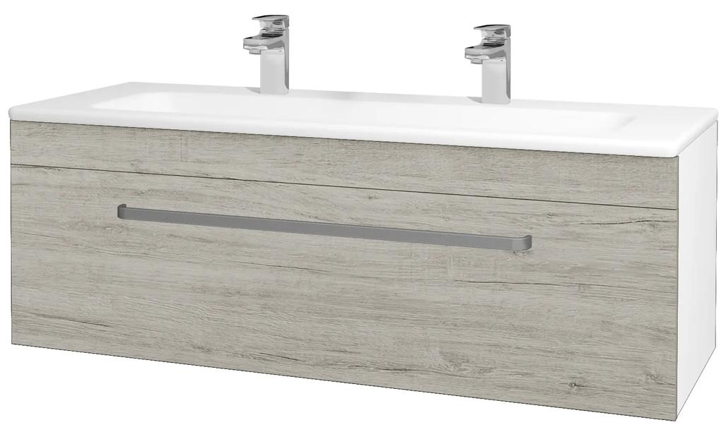 Dřevojas Koupelnová skříň ASTON SZZ 120 Varianta: D01 Beton / Úchytka T05 / D01 Beton