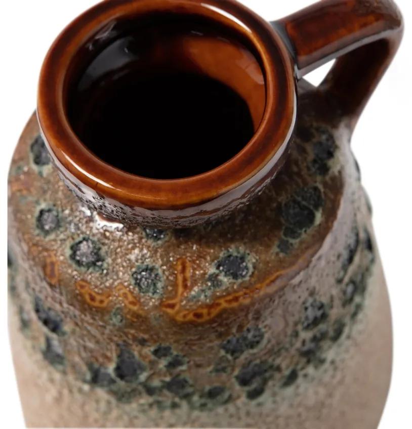 Hoorns Hnědá keramická váza Ores 30 cm