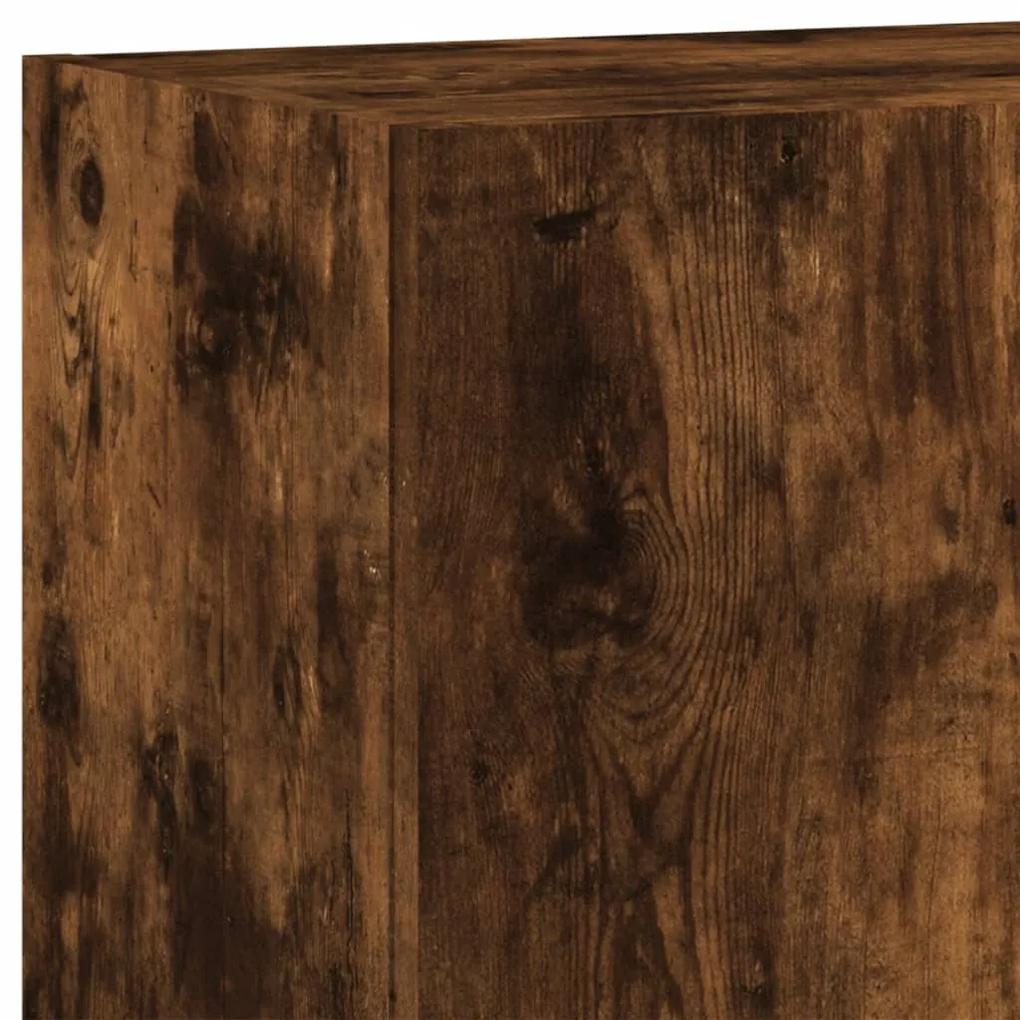 5dílná obývací stěna kouřový dub kompozitní dřevo