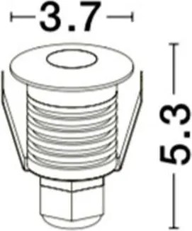 NV 8038401 Venkovní zapuštěné svítidlo do země BANG bílý hliník LED 1W 3V 3000K IP67 - NOVA LUCE