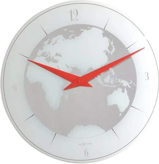 Sklěněné nástěnné hodiny 43 cm ATLAS