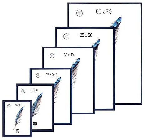 Rám na obraz Virius 2 13X18 cm modrý