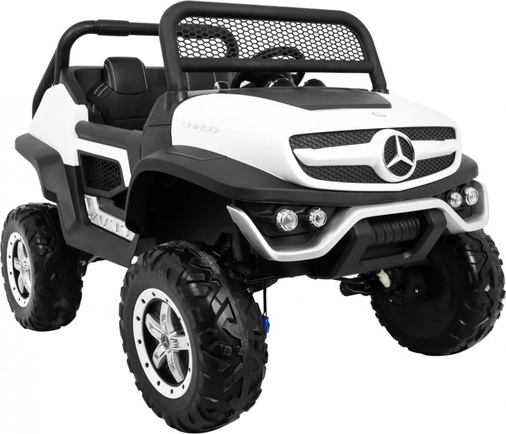 Ramiz Mercedes Benz Unimog elektrické autíčko pro děti bílé