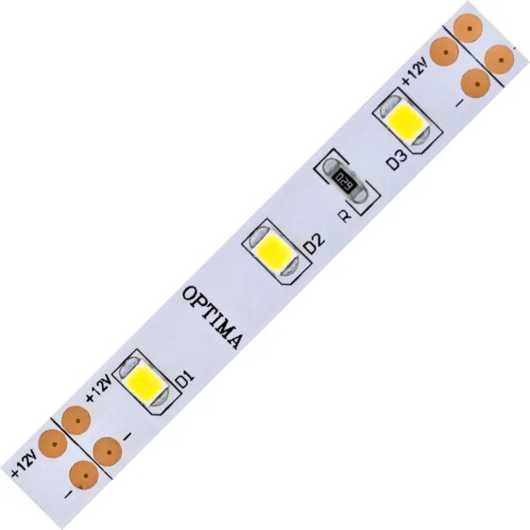 LED pásek 3528 (50m) 60 Optima WN 360lm 4,8W  0,4A 12V (bílá neutrální)