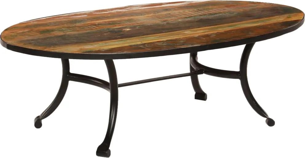 Konferenční stolek masivní recyklované dřevo | 110x60x35 cm
