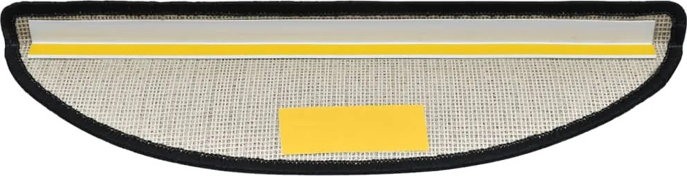 Schodové rohože 15 ks 56x17x3 cm antracitové půlkulaté 133876