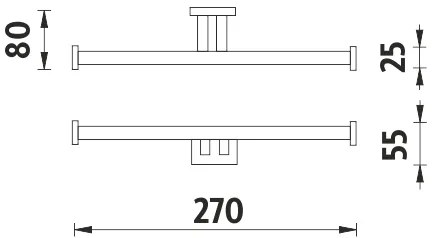 Nimco Držák na toaletní papír dvojitý KEIRA - KE 22055MD-26