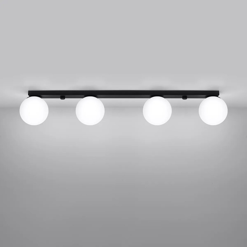 Sollux Lighting Stropní svítidlo YOLI 4 černé
