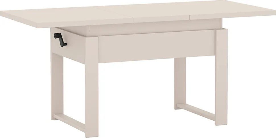 Rozkládací polohovací konferenční stolek HOGO 3v1 | 120-157x62,5-74,5x67 cm | síla horní desky 32 mm | kašmír/nohy kašmír