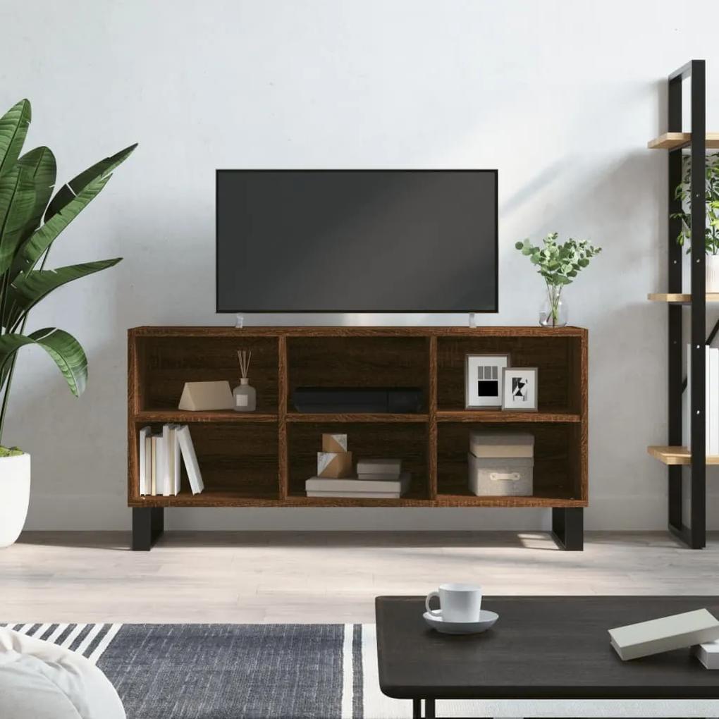 vidaXL TV skříňka hnědý dub 103,5 x 30 x 50 cm kompozitní dřevo