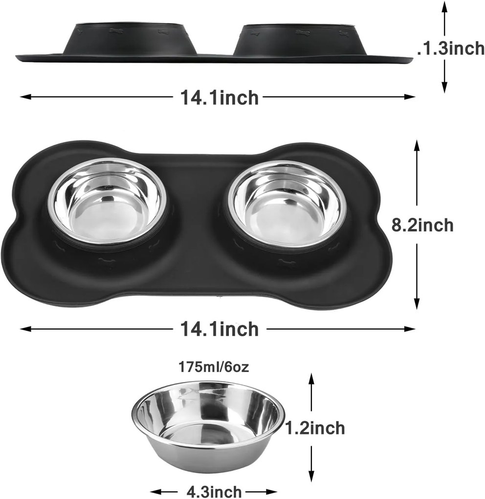 Creative Corner Dvojitá miska pro psy