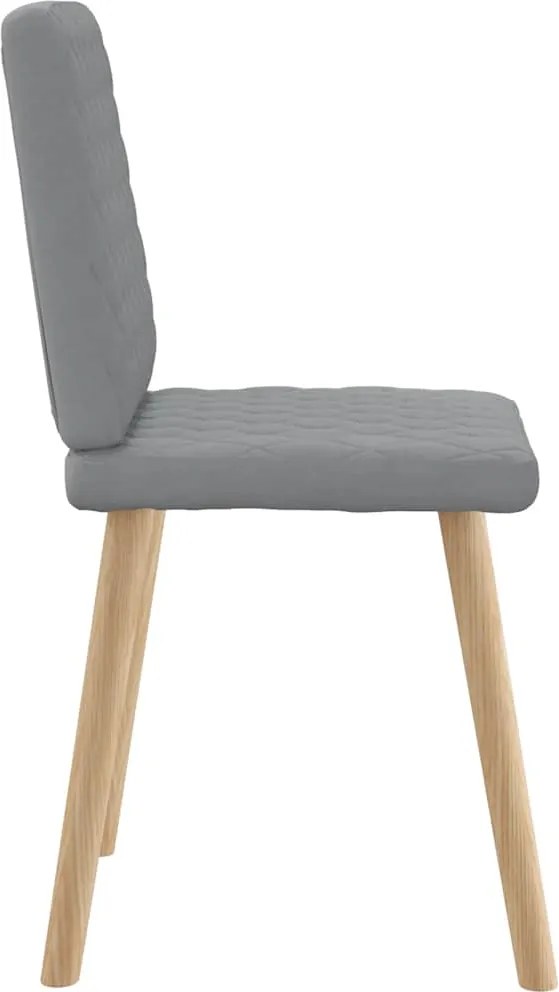 Jídelní židle 6 ks světle šedé textil 3315491