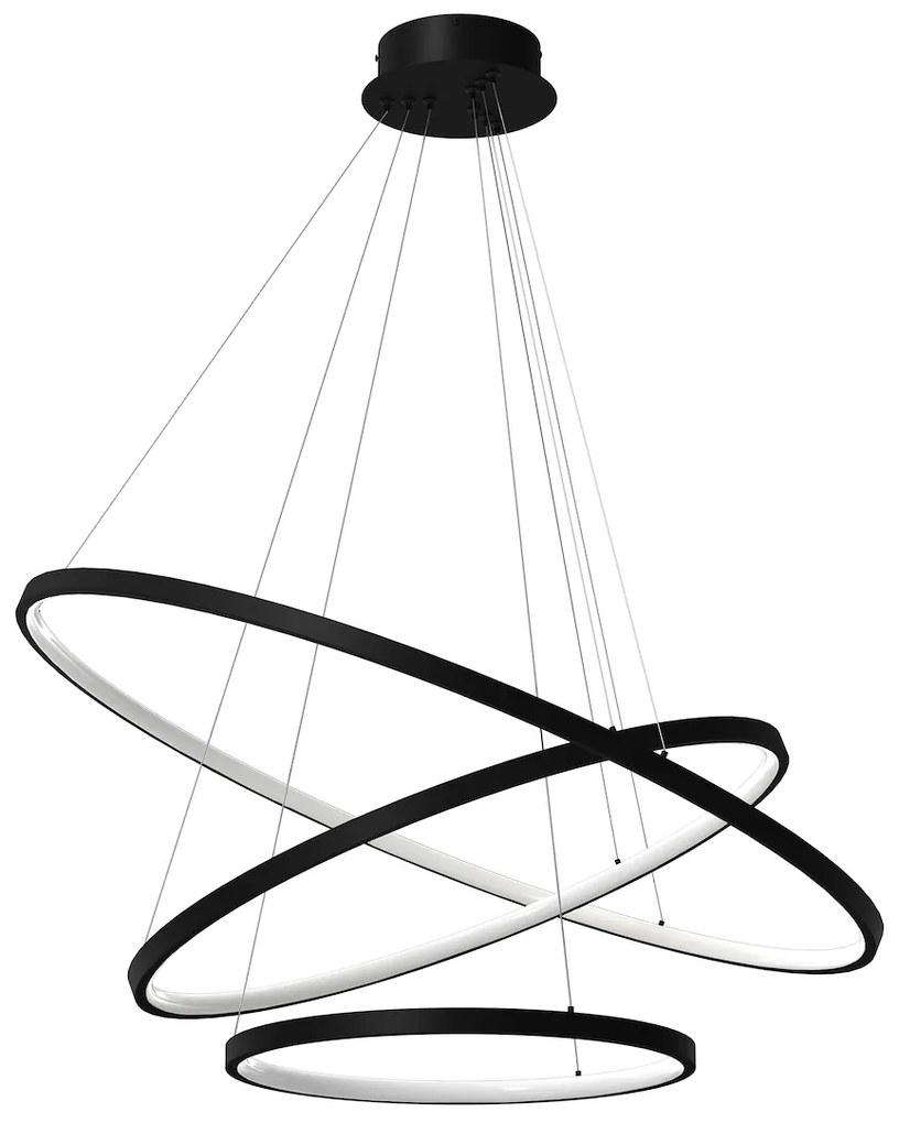 Závěsné LED svítidlo Hoop, 3x LED 93w, 4000k, b